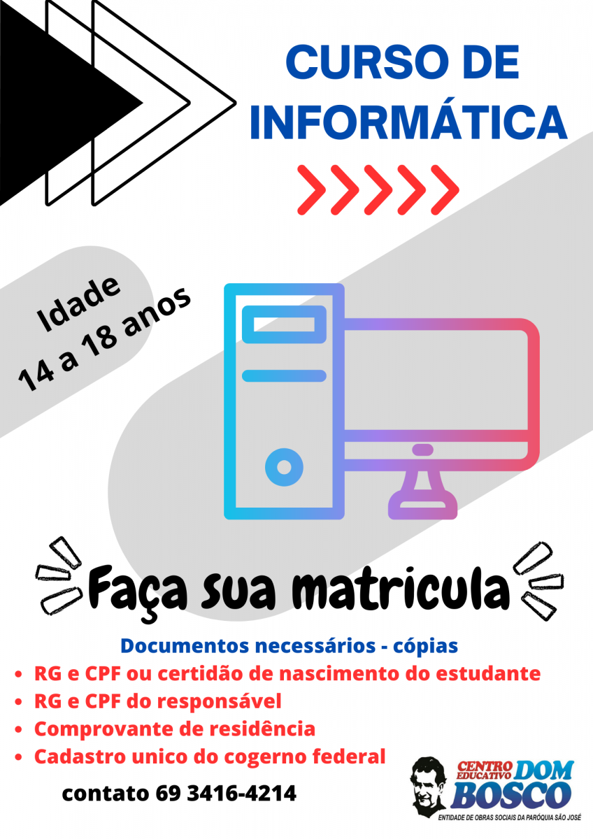 Cursos - Centro Educativo Dom Bosco